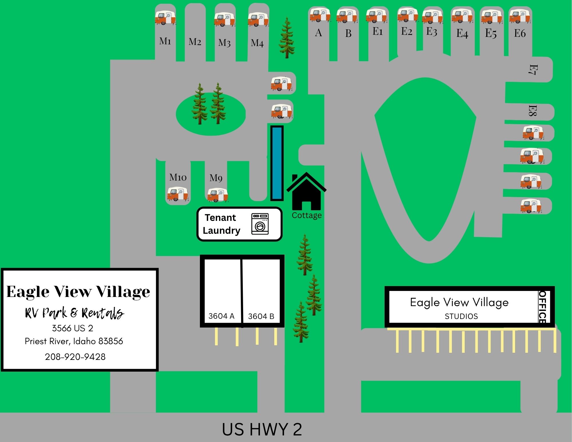 RV Site Map & Availability – Eagle View Village RV PARK & RENTALS